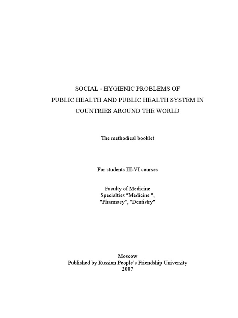 Public Health Paper | PDF | Sanitation | Public Health