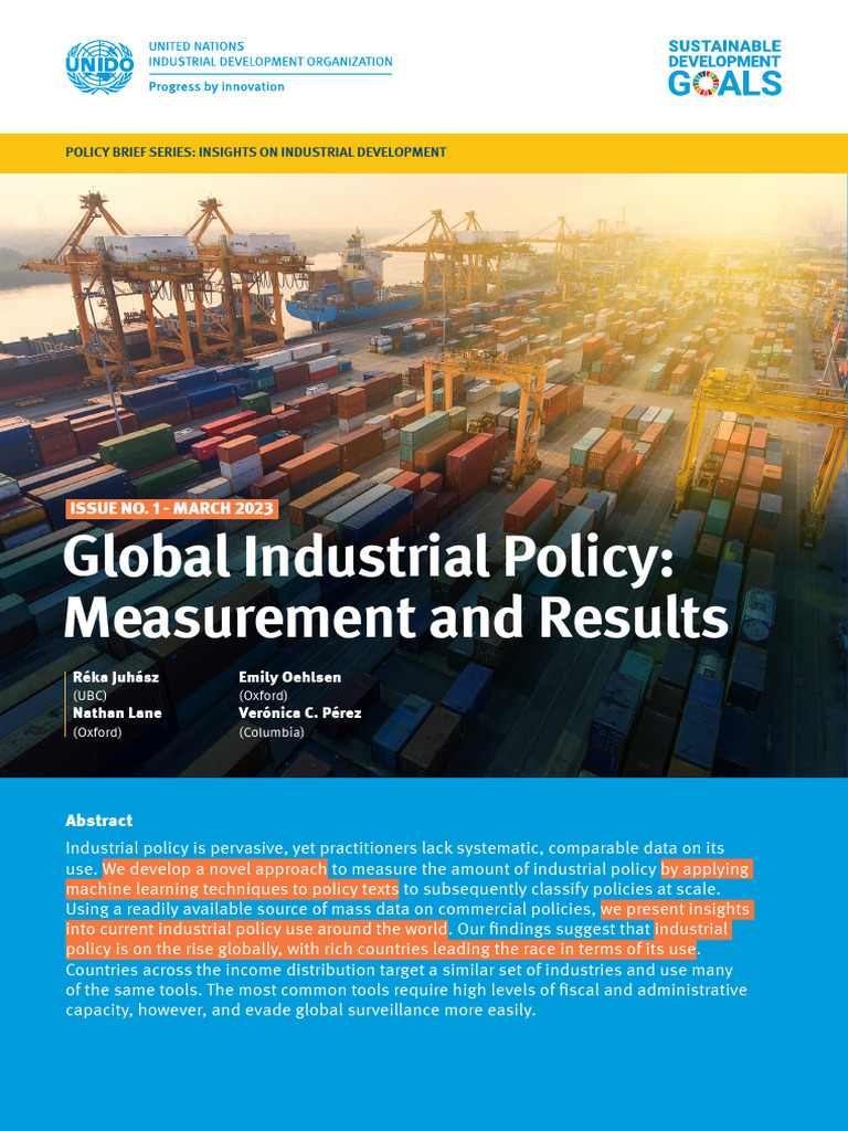 IID Policy Brief 1 - Global Industrial Policy - Measurment and Results ...