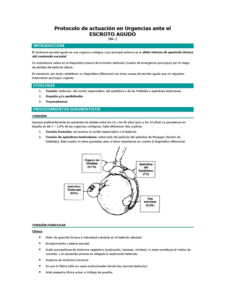 Escroto Agudo | PDF | Medicina | Epidemiología
