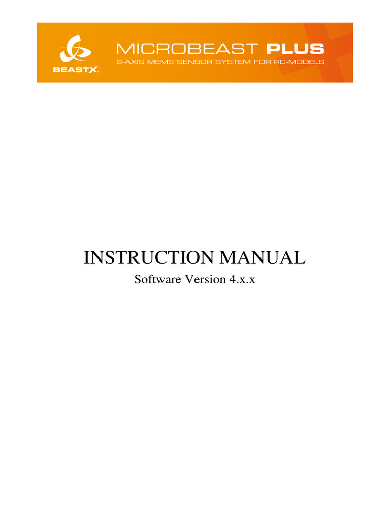 MICROBEAST PLUS Manual v4.x.x | PDF | Electrical Connector | Electric Motor