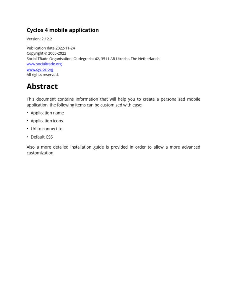 Cyclos App Reference | PDF | Ios | Android (Operating System)