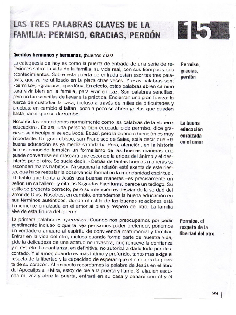 Permiso Gracias Perdon | PDF