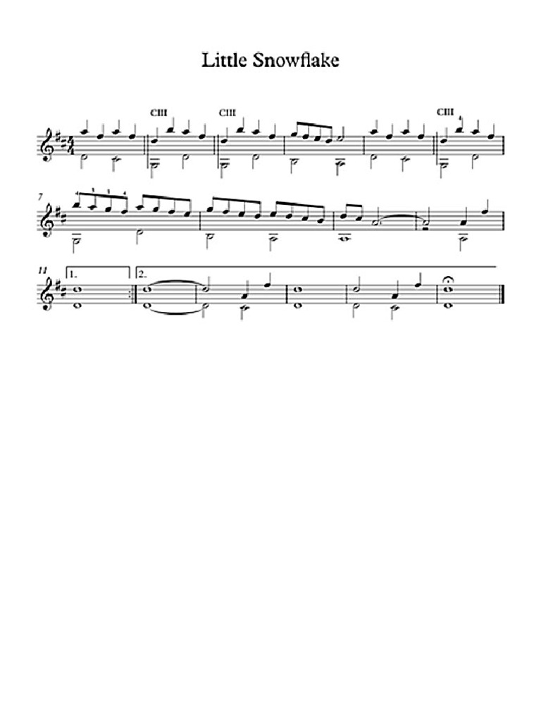 Little Snowflake | PDF