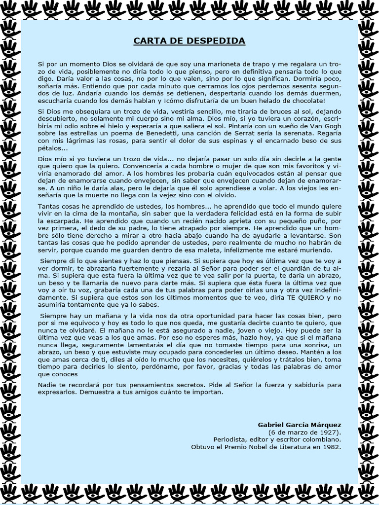 carta-de-despedida | PDF