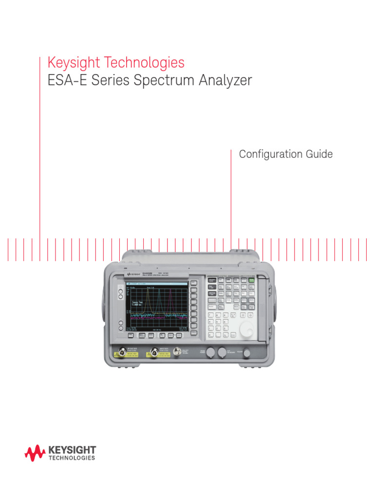 ESA-E Series Spectrum Analyzer: Keysight Technologies | PDF | Hertz | Radio Spectrum