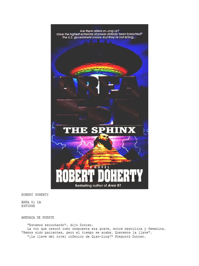 04-Robert Doherty - Area 51 - The Sphinx | PDF | Horus | Isis
