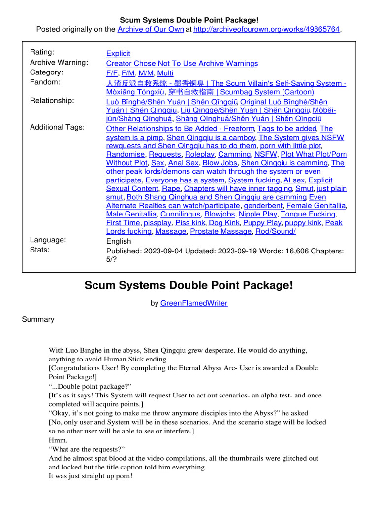 Scum Systems Double | PDF