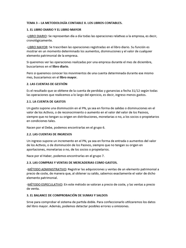 Resumen Tema 3,4 y 5 Piac | PDF | Contabilidad | Estado financiero