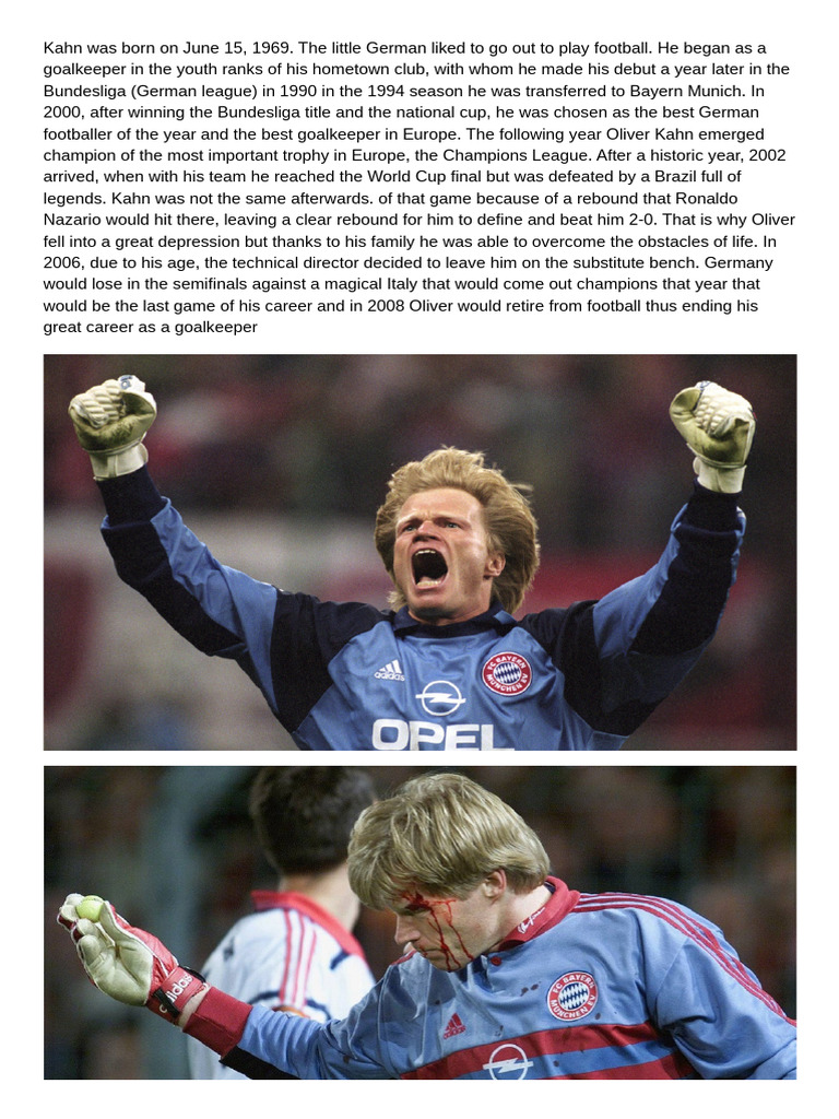 Kahn Was Born on June 15, 1969. the Little German Liked to Go Out to ...