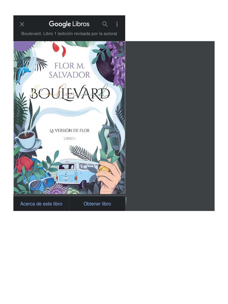 Boulevard. Libro 1 (Edición Revisada Por La Autora) - La Versión de Flor - Flor M. Salvador ...