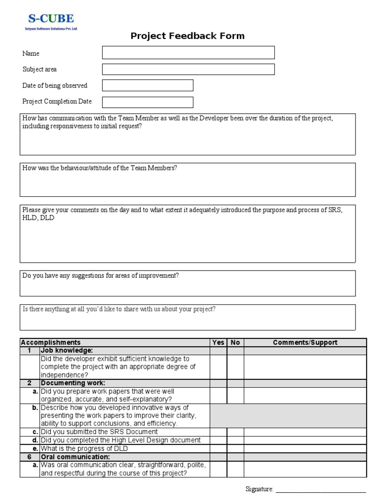 Peer Observation Feedback Form | PDF