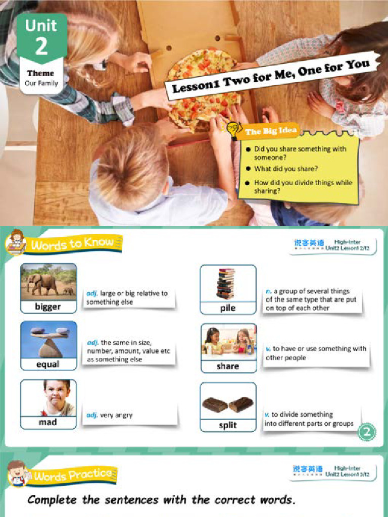 Lesson - 2 For Me and One For You | PDF