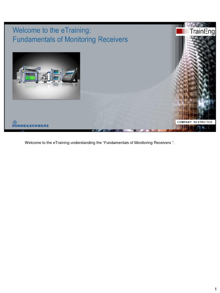 L1B Receivers Part 1 Fundamentals | PDF | Analog To Digital Converter | Signals Intelligence
