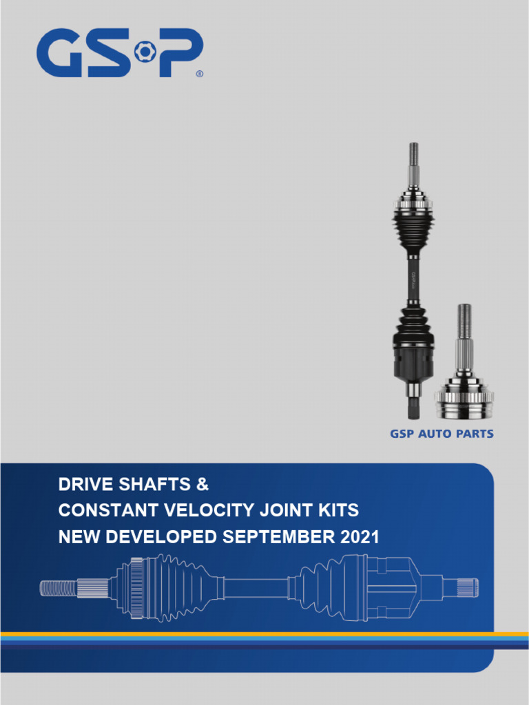 GSP Drive Shaft & CV Joint Catalog 2021 | PDF | Transport | Off Roading