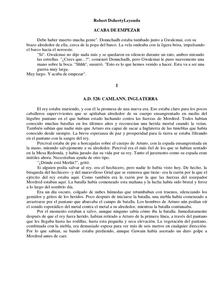 09-Robert Doherty - Area 51 - Legend | PDF | Morgan Le Fay | Esmerejón