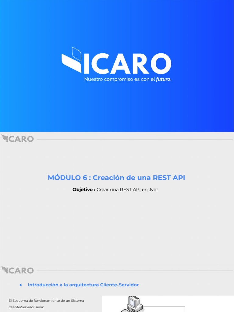 ICARO - C# - Modulo 6 | PDF | Redes | Internet y web