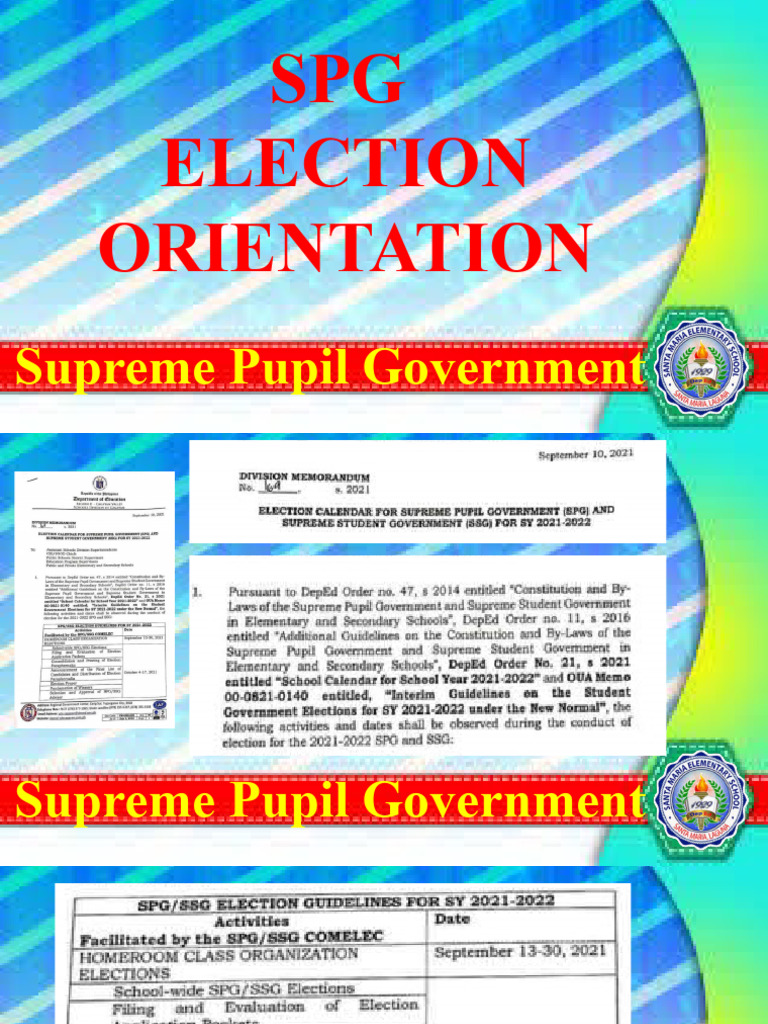 Orientation On SPG Election | PDF
