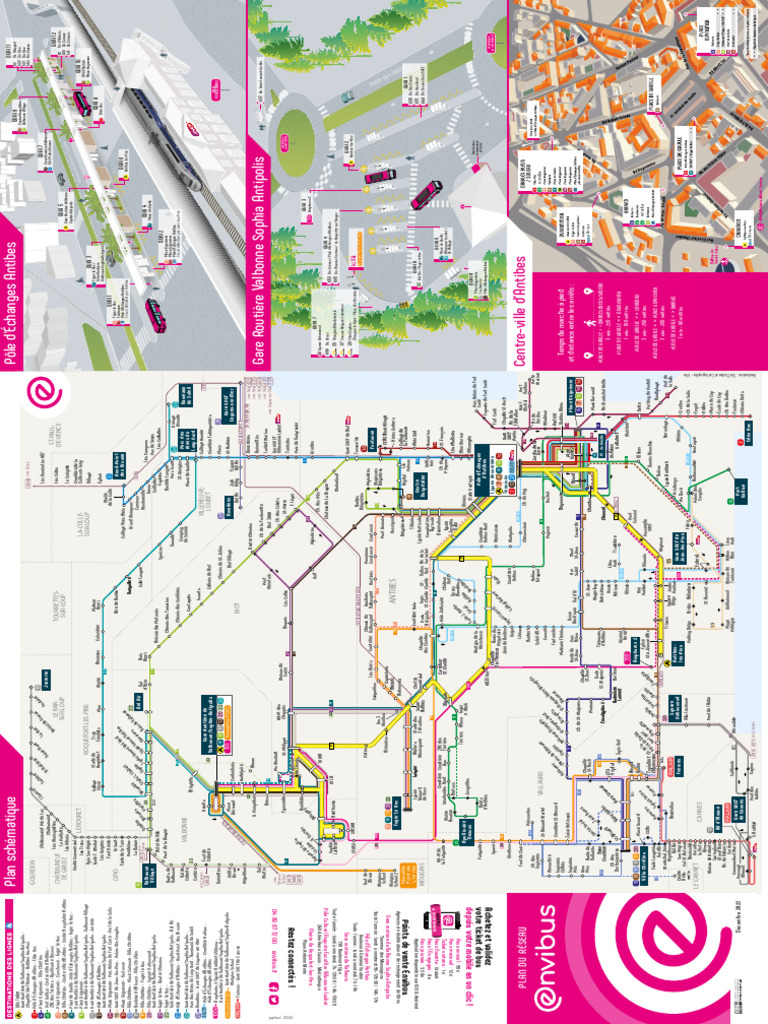 ENVIBUS Plan Du Reseau General Janvier2023 Web 01 | PDF | Transport public