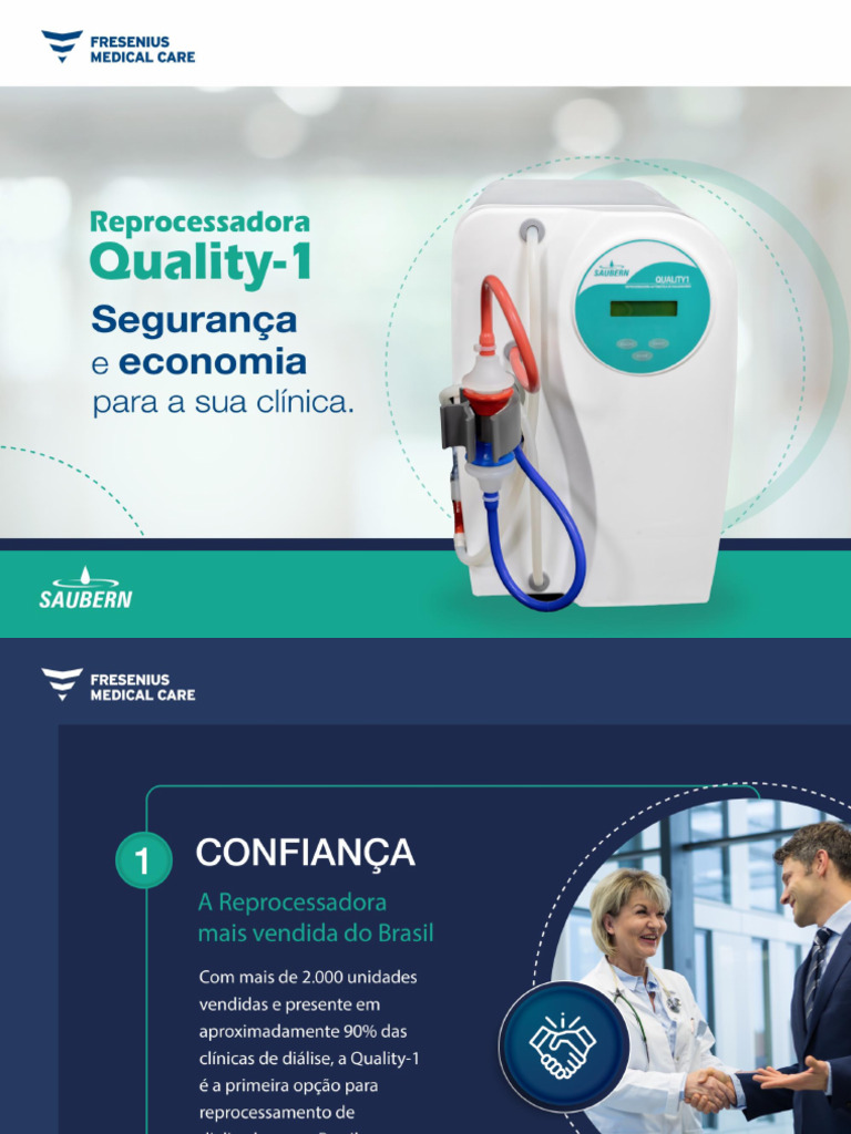 Manual Usuário Reprocessadora Quality1 Sauber | PDF