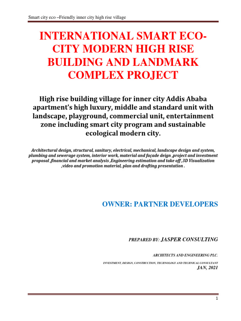 High Rise Smart Eco - City - Inner City Development Project | PDF ...