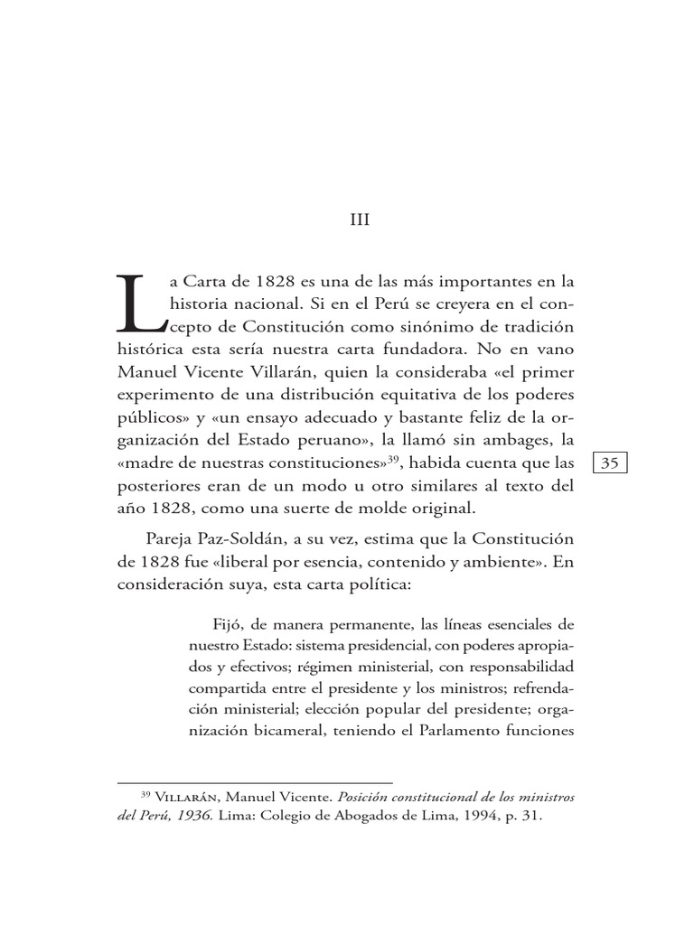 La Letra de La Ley. Historia de Las Constituciones Del Peru TC 37 43 ...
