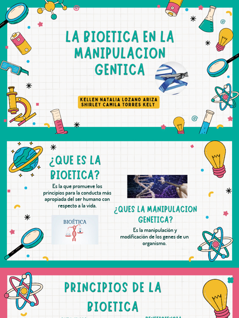 La Bioetica y La Manipulacion Genetica, Kellen Lozano y Shirley Torres | PDF