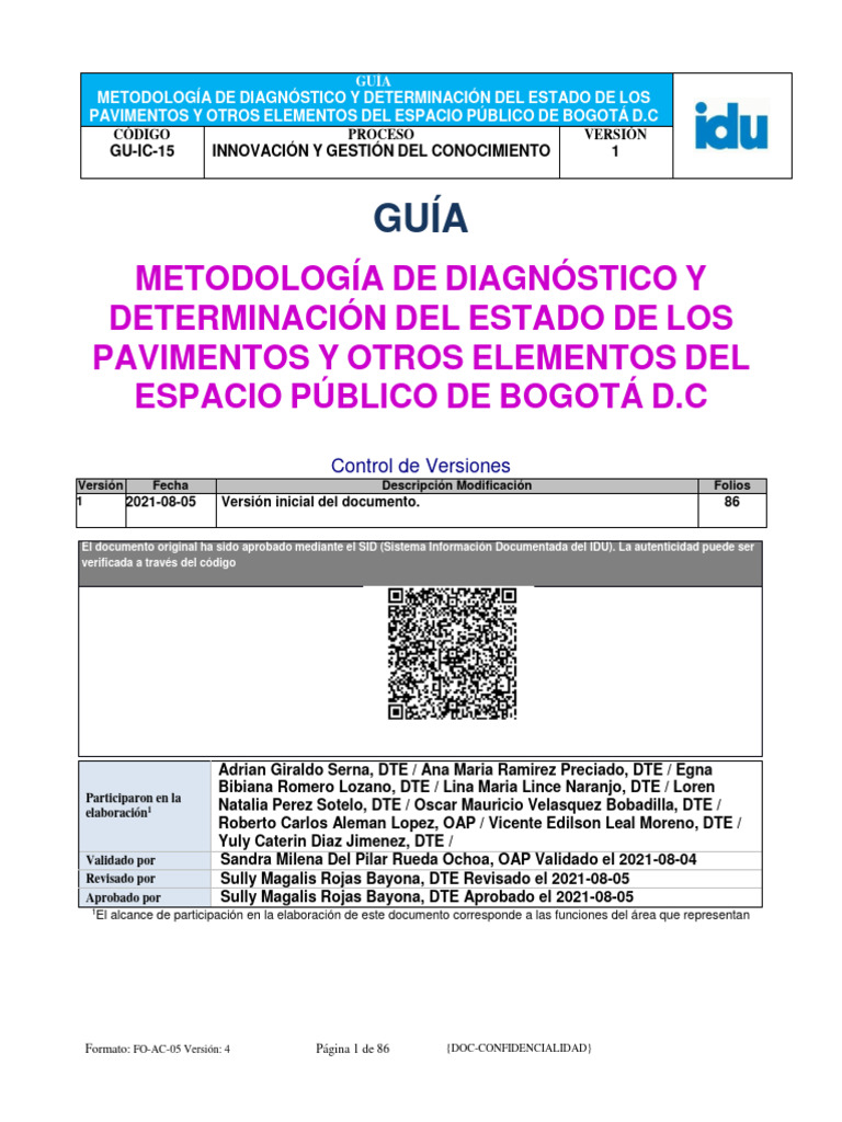 Guic15 Metodologia de Diagnostico y Determinacion Del Estado de Los ... Guic15 Metodologia de Diagnostico y Determinacion Del Estado de Los ...