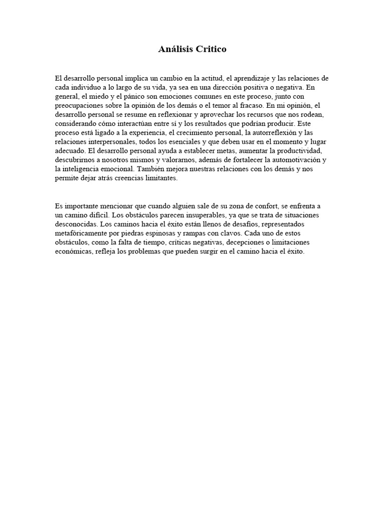 Análisis Critico Pdf