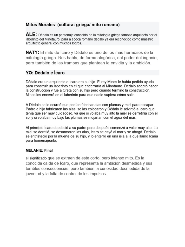 Expo Mitos Morales | PDF | Ciencias sociales