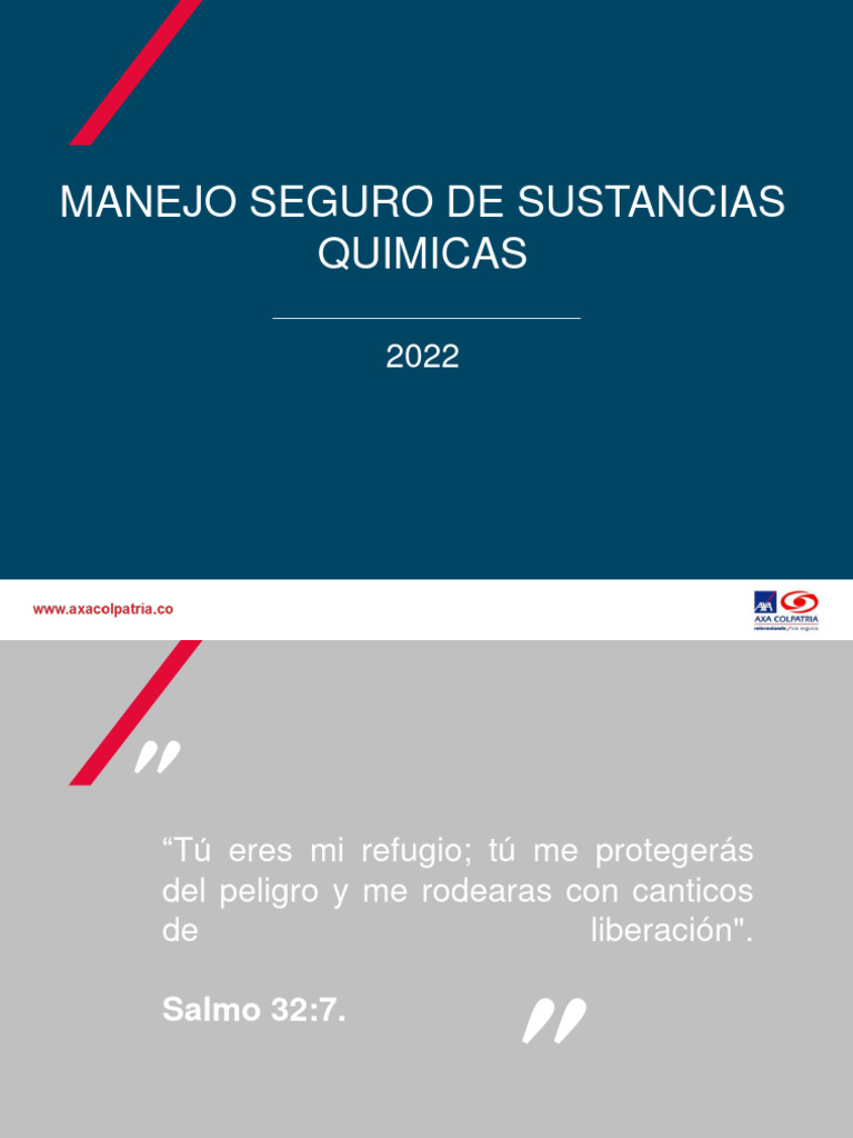 Manejo Seguro de Sustancias Quimicas | PDF | Naturaleza | Ciencias fisicas Manejo Seguro de Sustancias Quimicas | PDF | Naturaleza | Ciencias fisicas