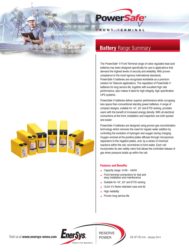 ENERSYS | PDF | Energy Technology | Electrical Engineering