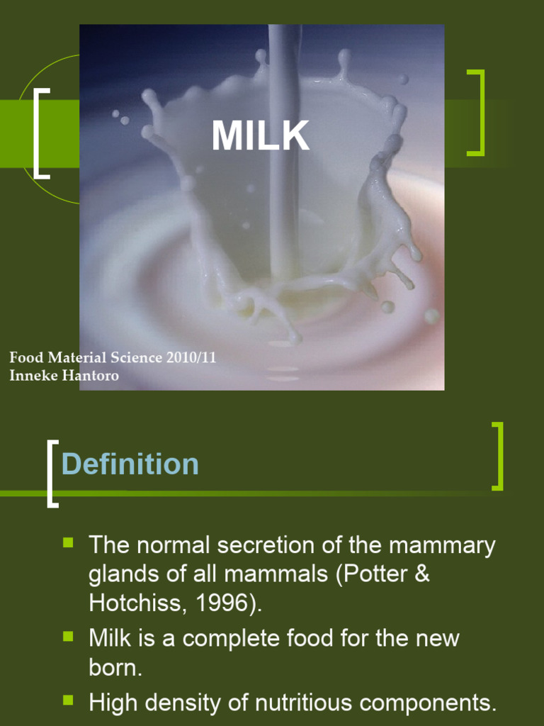 Milk | PDF | Emulsion | Milk