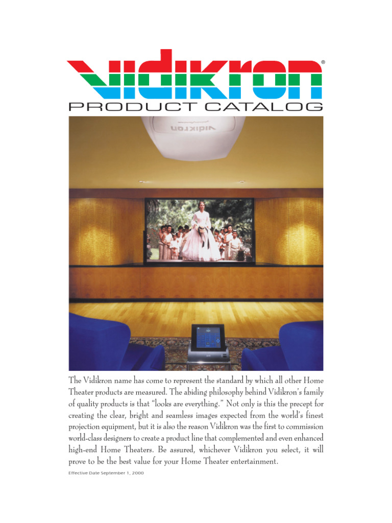Vidikron Catalog | PDF | Video | Digital Video
