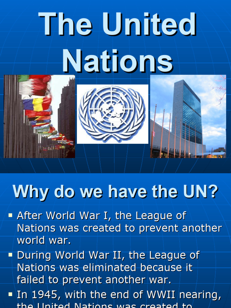 Origins and Role of the United Nations | PDF | United Nations ...