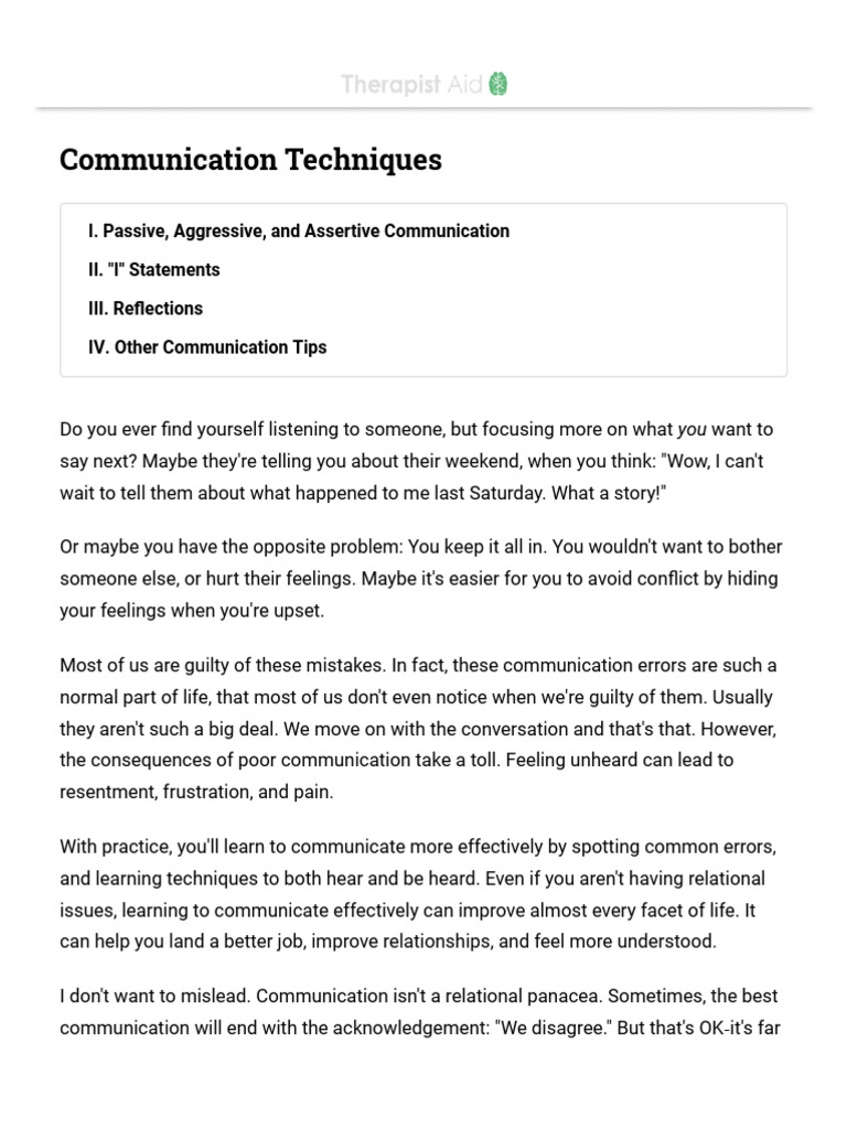 Effective Communication Techniques | PDF | Copyright | Communication
