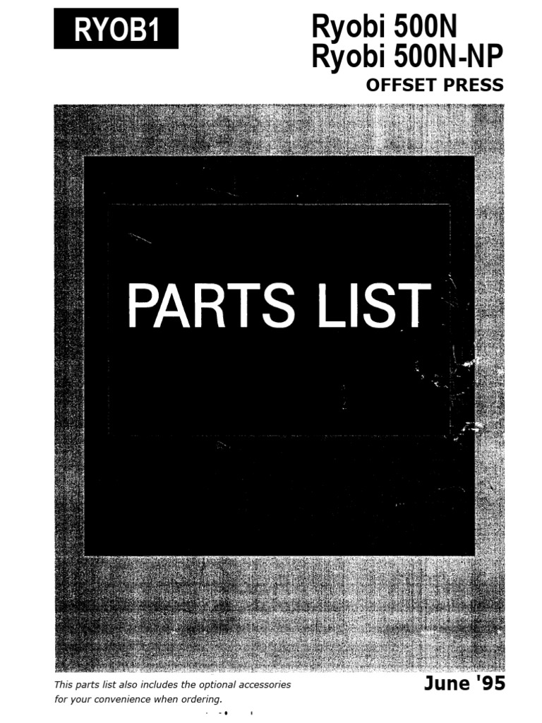 Ryobi 500n - 500n-Np | PDF