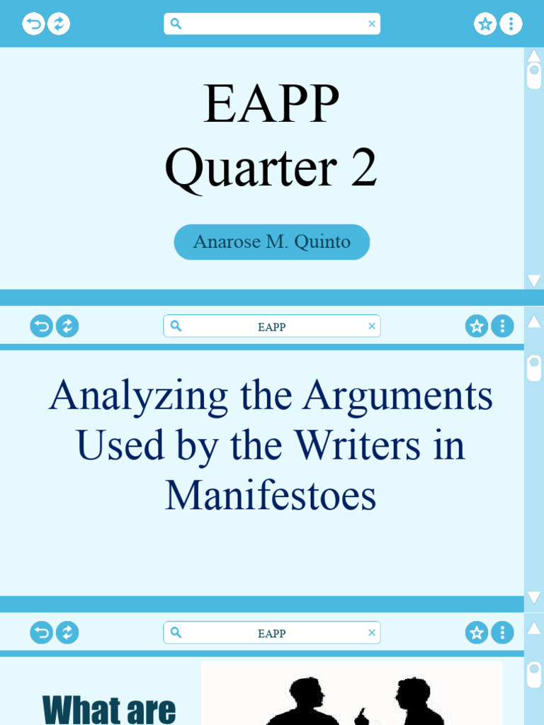 Eapp - Q2 - Week 1 | PDF | Argument | Inductive Reasoning