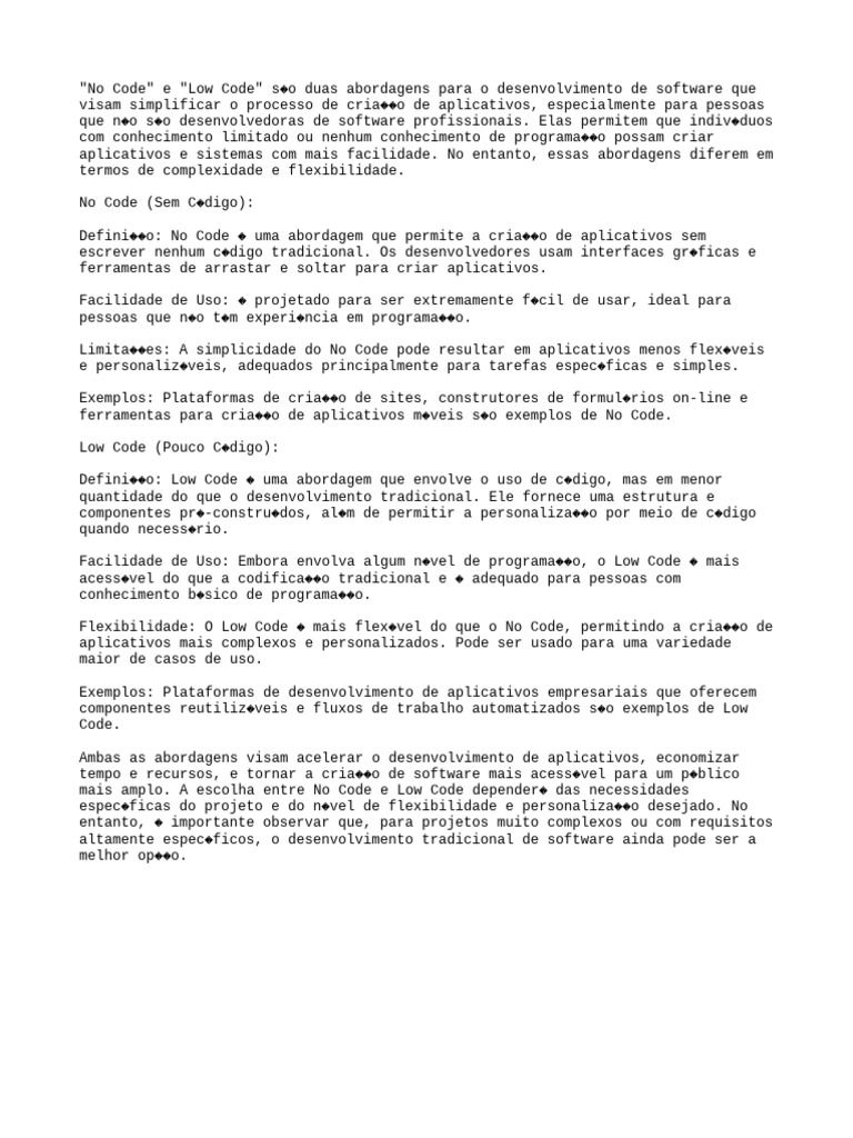 No Code E Low Code Pdf 