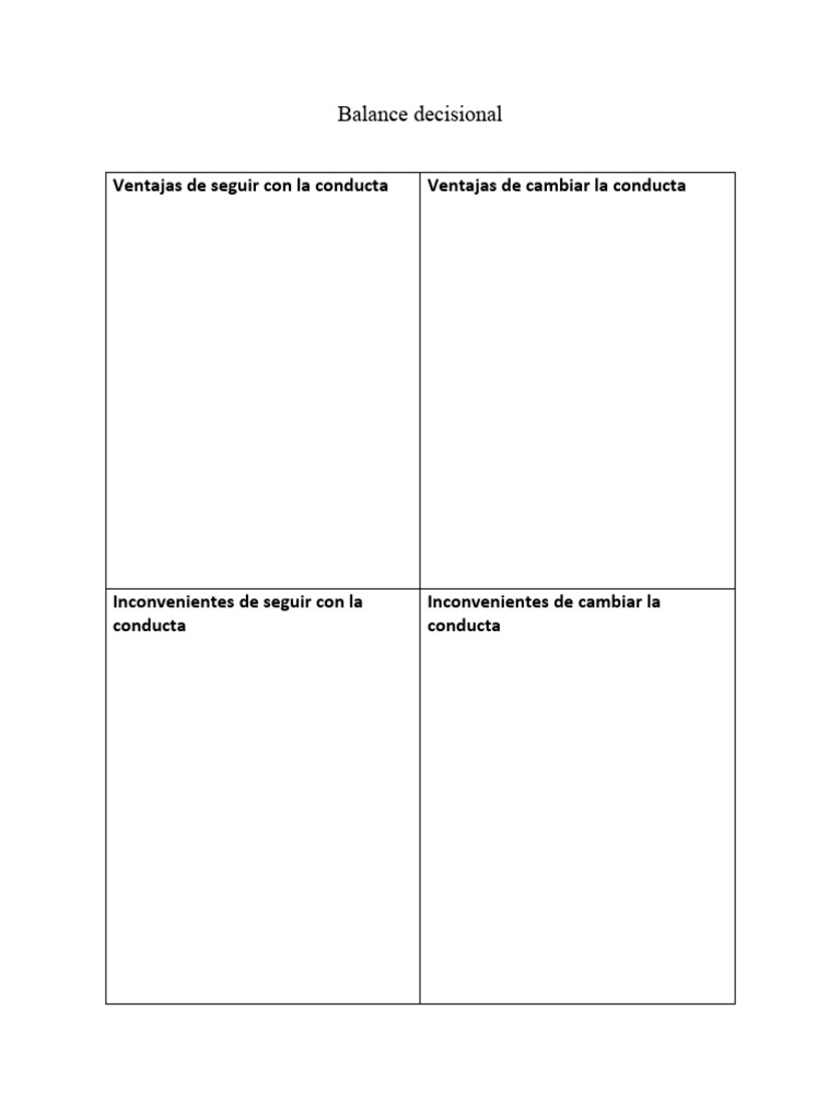 Balance Decisional | PDF