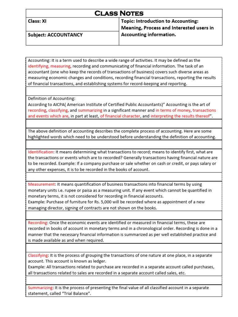 Xi Acc | PDF | Accounting | Information