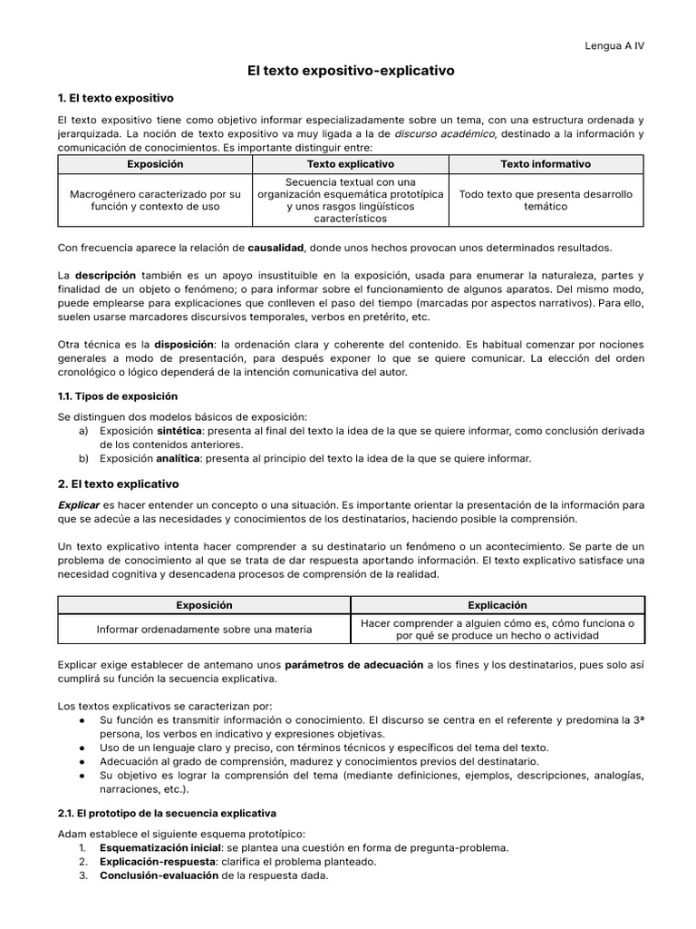 Texto-Expositivo-Explicativo | PDF | Verbo | Conocimiento