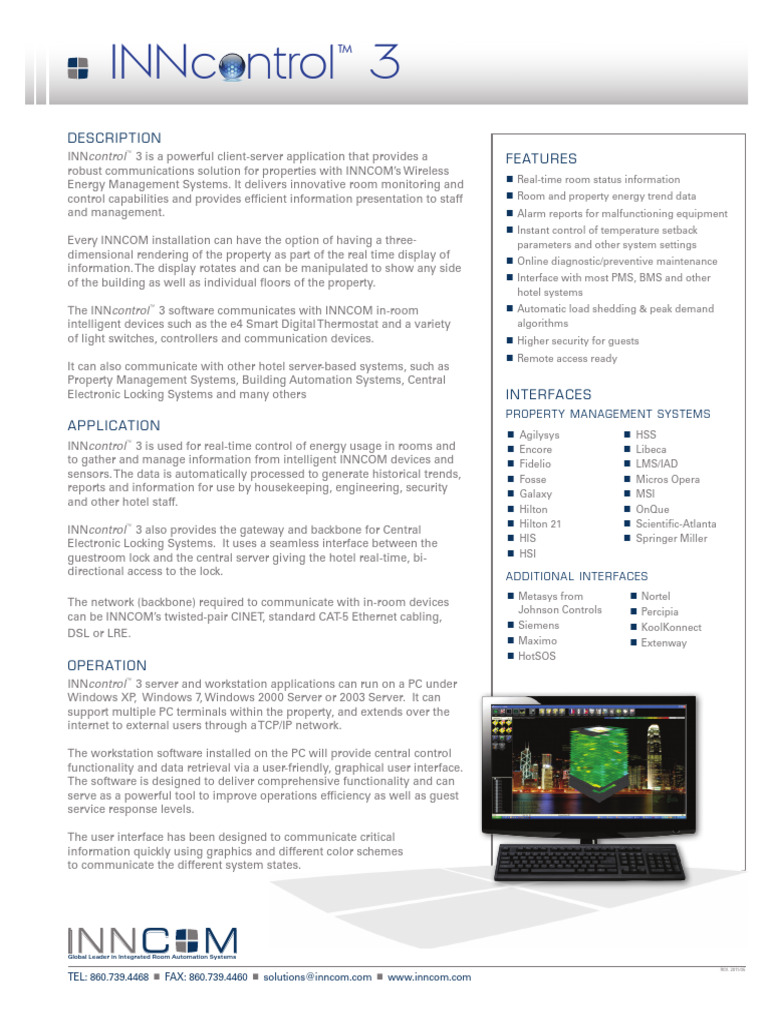 Inncontrol 3 | PDF | Computer Network | Building Automation