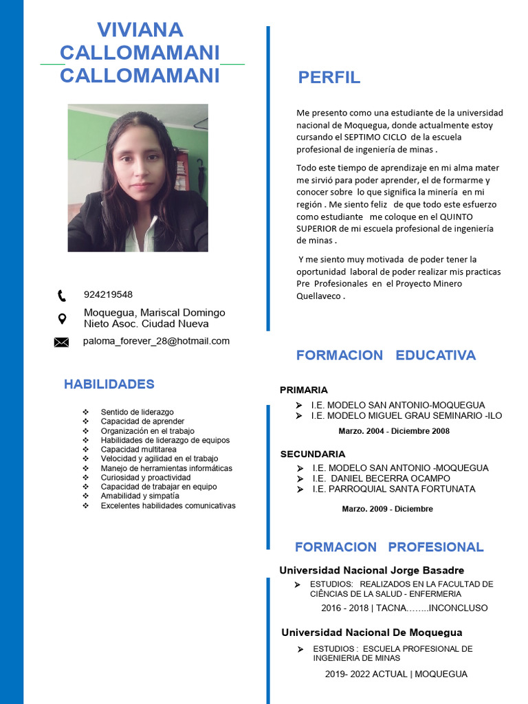 CV VIVI | PDF | Modificación de comportamiento