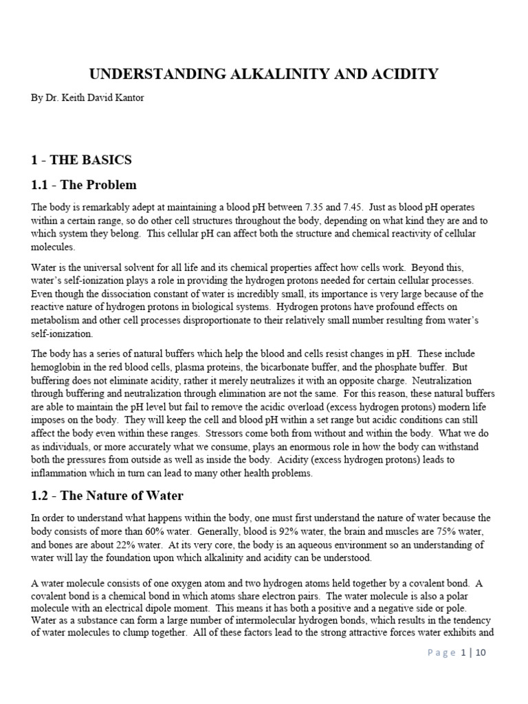 Understanding Alkalinity RGFINAL | PDF | Acid | Hydroxide