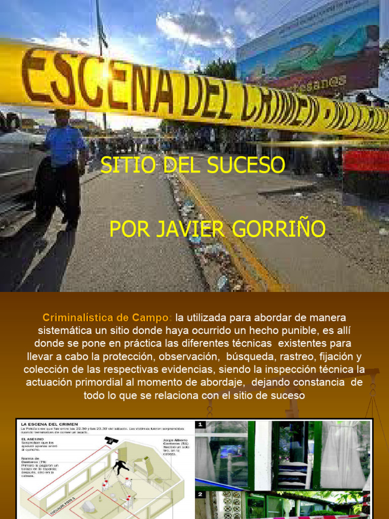 Abordaje del Sitio del Suceso | PDF