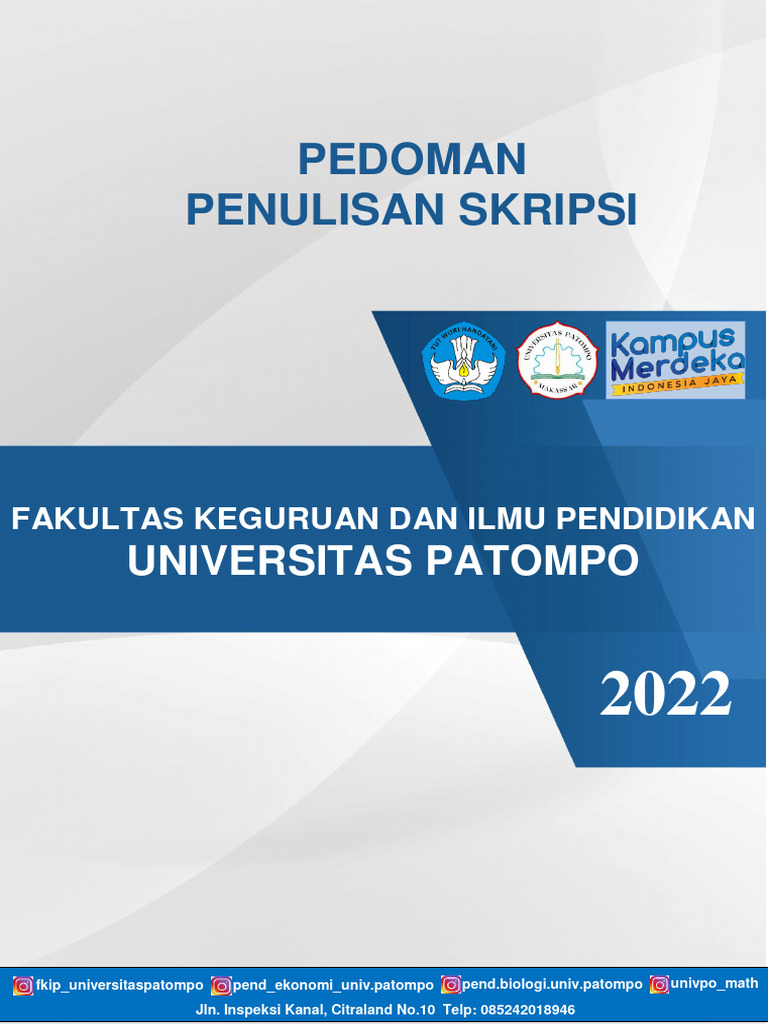 Pedoman Penulisan Skripsi 2022 | PDF | Karier & Perkembangan