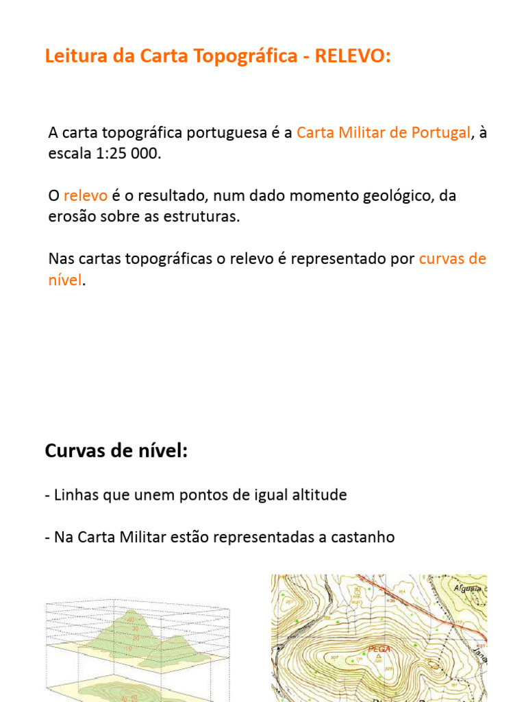 Relevo - Perfil Topografico | PDF | Mapa | Topografia