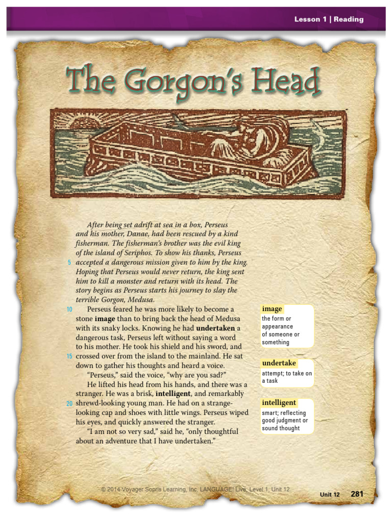 Gorgons Head Handout FINAL | PDF | Medusa