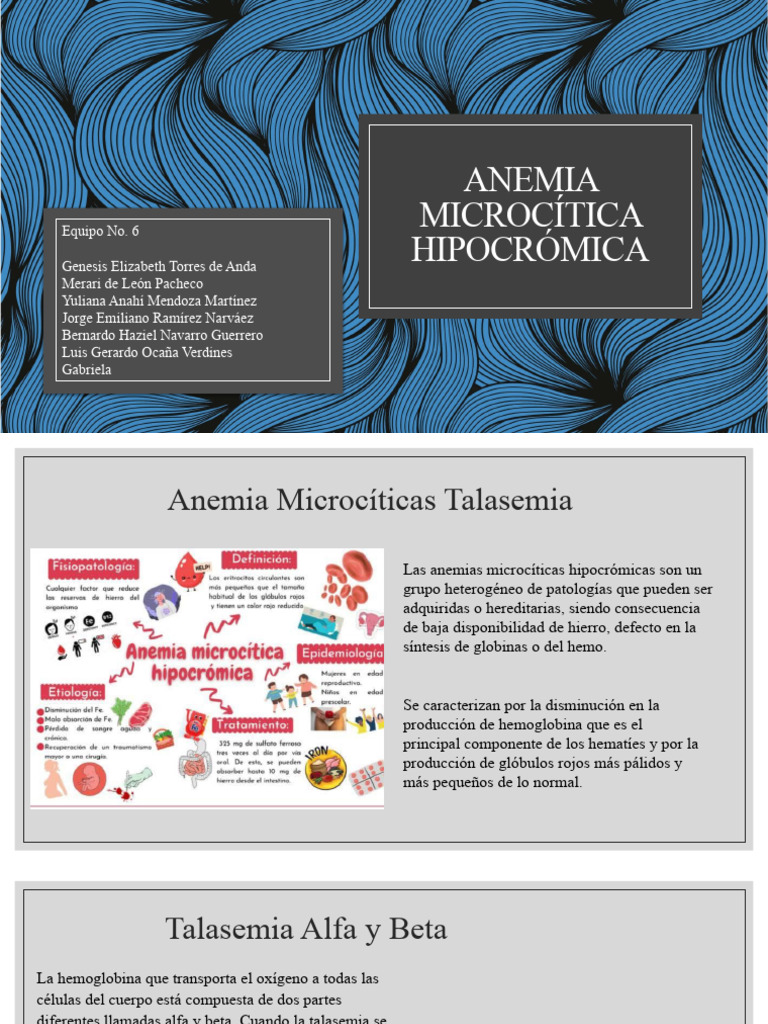 Anemia Microcítica Hipocrómica (Autoguardado) | PDF | Cáncer | Anemia