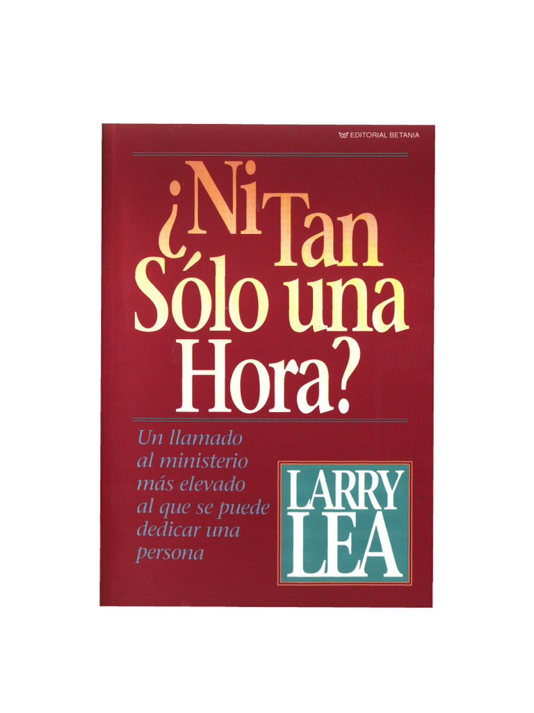 Abrir Ni Tan Solo Una Hora | PDF | Oración | Jesús